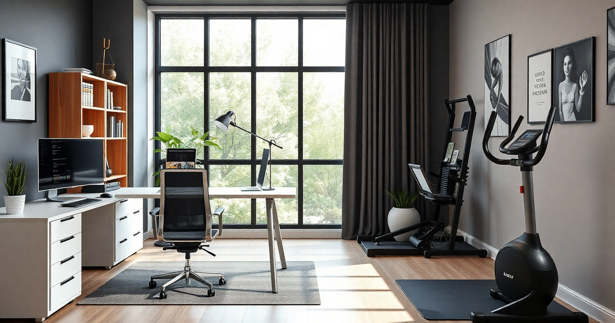 Designing an Energizing and Productive Home Office and Fitness Space ...