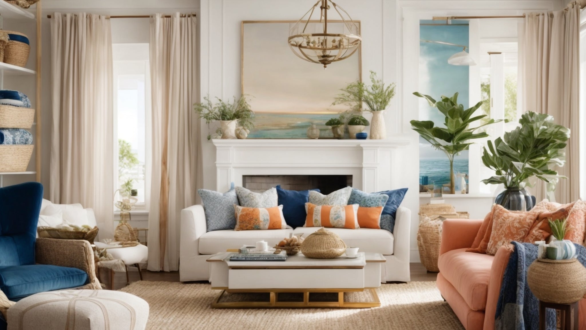 Sea Breeze Style: Nautical-Inspired Living Room Decor Trends to Try ...