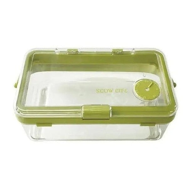 Double-Layer Crisper Box with Lid & Handle – Dondepiso