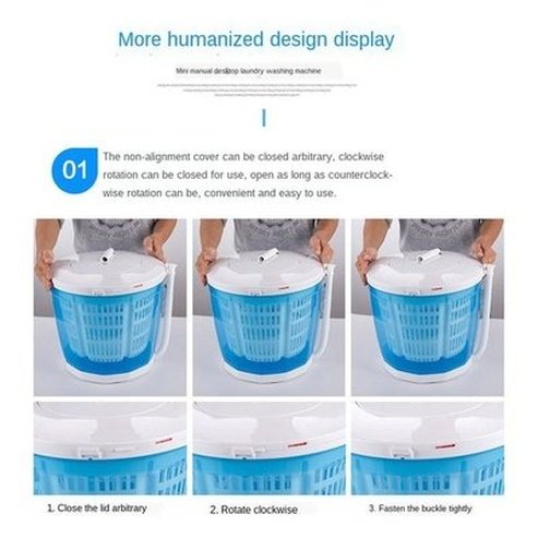 Mini Manual Washing Machine Without Electricity · Dondepiso