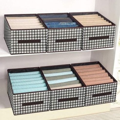 Foldable Clothes Organizer Cloth Box with Handles · Dondepiso
